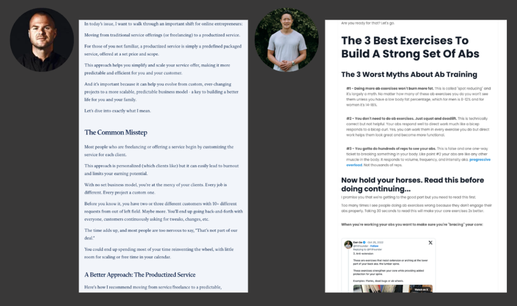 The Ultimate Guide To Newsletter Types and Styles - text based creator