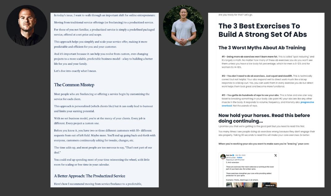 The Ultimate Guide To Newsletter Types and Styles - text based creator