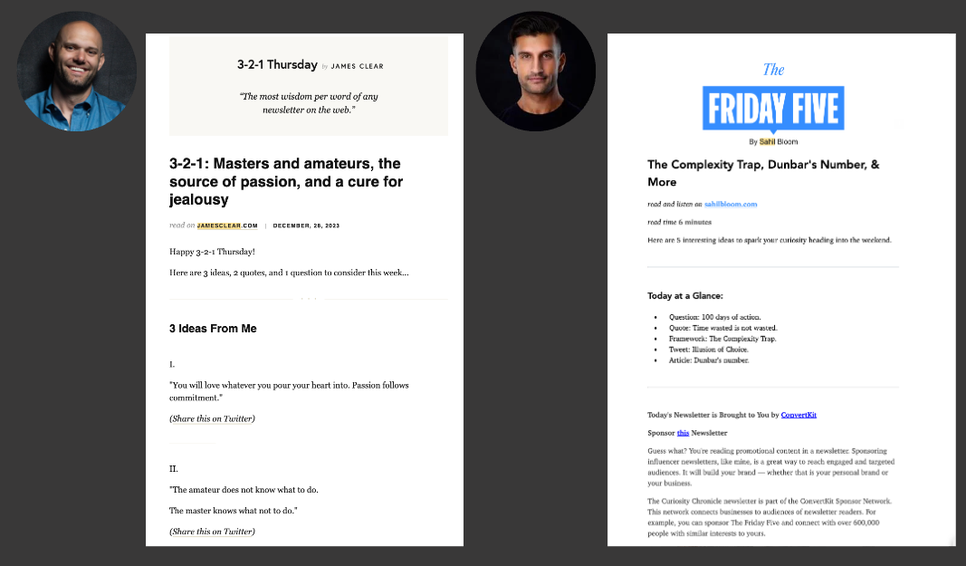 The Ultimate Guide To Newsletter Types and Styles - text based creator