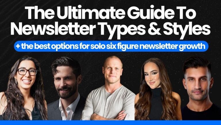 The Ultimate Guide To Newsletter Types and Styles - text based creator